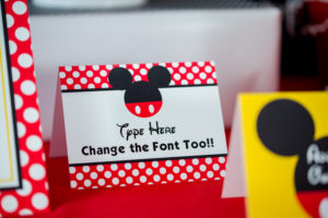 Mickey Mouse Food Labels - Printable Studio