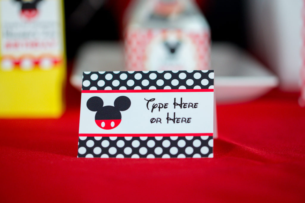 Mickey Mouse Food Labels - Printable Studio