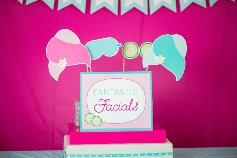 Spa Party Signs - Printable Spa Signs - Printable Studio
