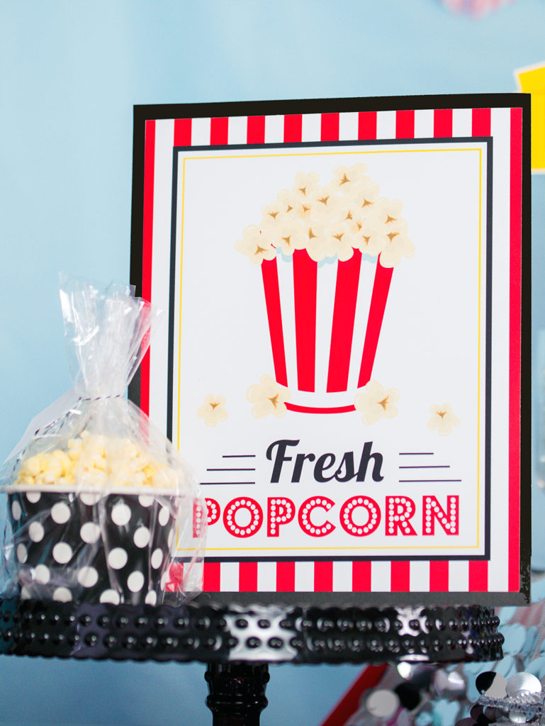 Movie Party Decorations and Invitation Set - Printable Studio