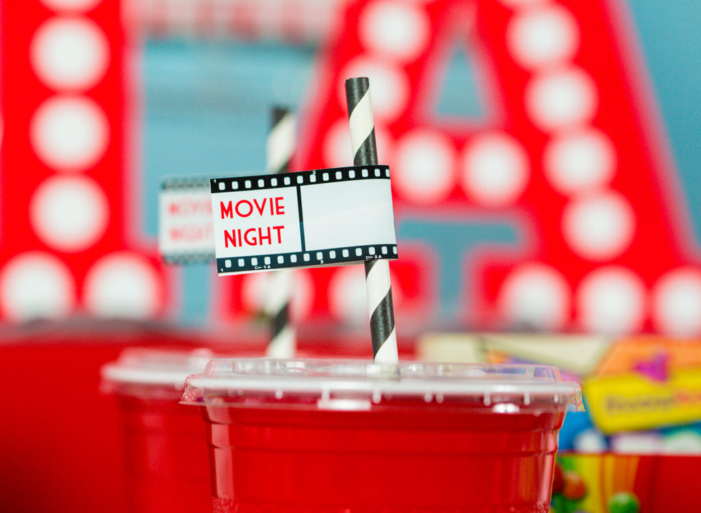 Movie Party Decorations and Invitation Set - Printable Studio