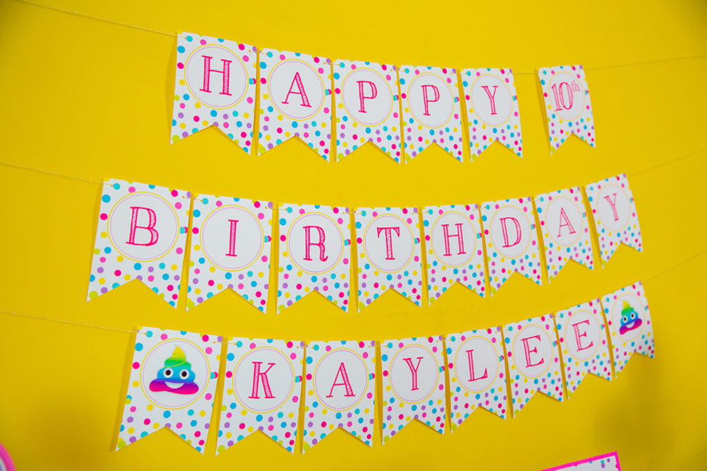 Emoji Party Pooper Decorations and Invitation - Printable Studio