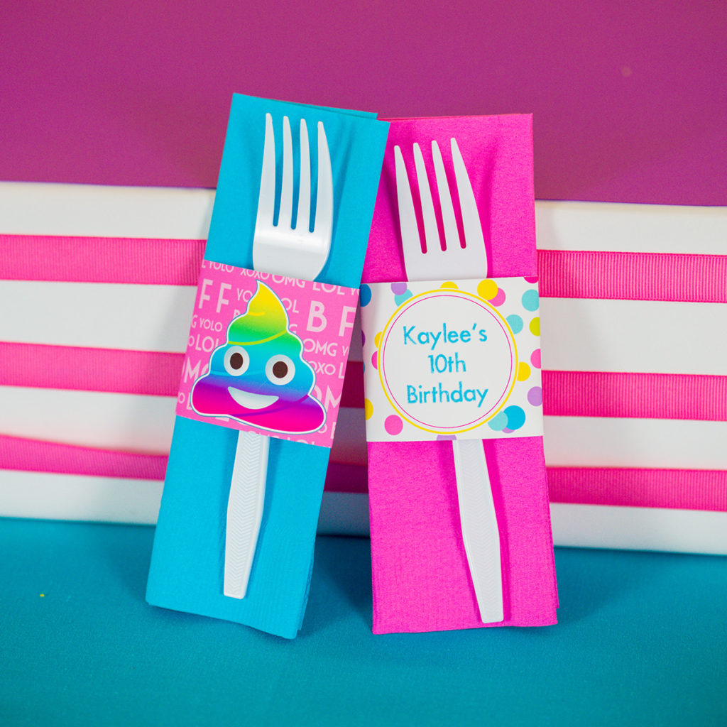 Emoji Party Pooper Decorations and Invitation - Printable Studio